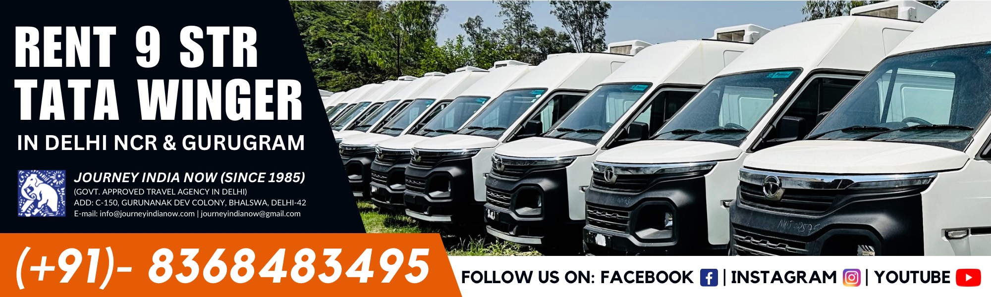 Tata Winger On Rent | 9 Seater Cab On Rent In Delhi